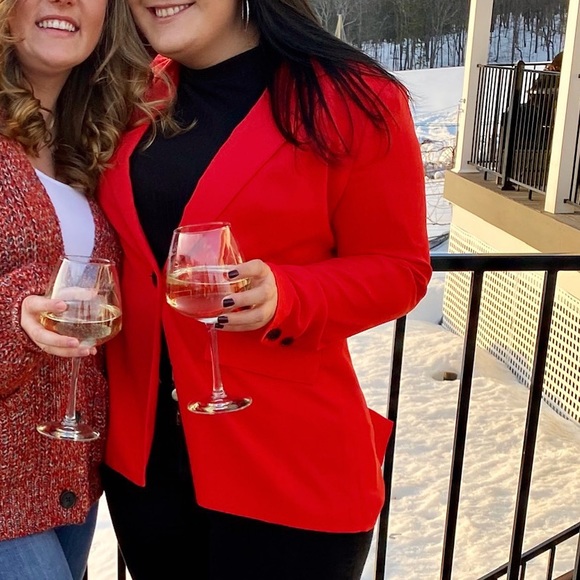 Halogen | Jackets & Coats | Red Blazer | Poshmark